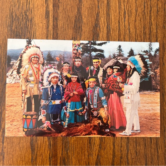 None | Office | Indian Village Lake George Ny Postcard Vintage Hopi ...